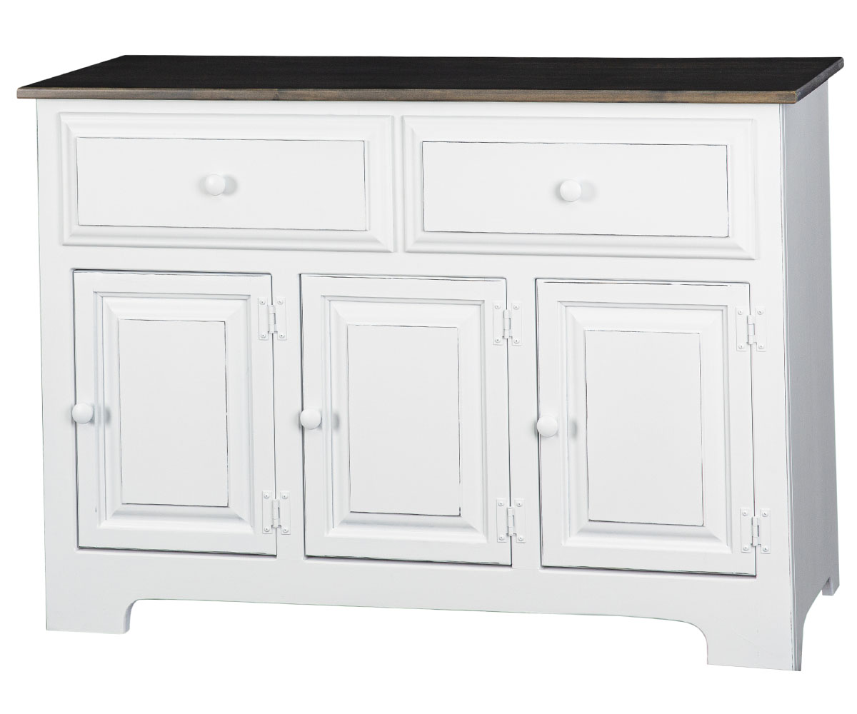 3 Door Hutch Base - 48"W | Memory Lane Furniture